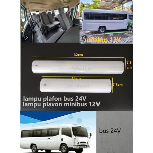 Jual Lampu Plafon/Lampu Kabin led Bus 24V dan Minibus 12V - 12V ...