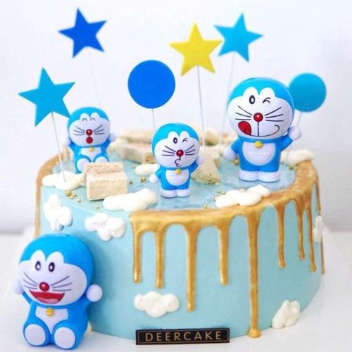 Jual Figure Doraemon 4Pc Figure Kue Topper Doraemon Ulang Tahun TSUKI ...