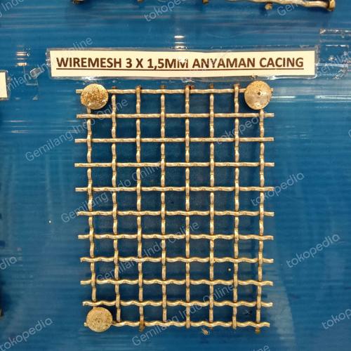 Jual Kawat Wiremesh Anyaman Cacing SS304 3mm x 1,5mm x 1 meter (100cm ...