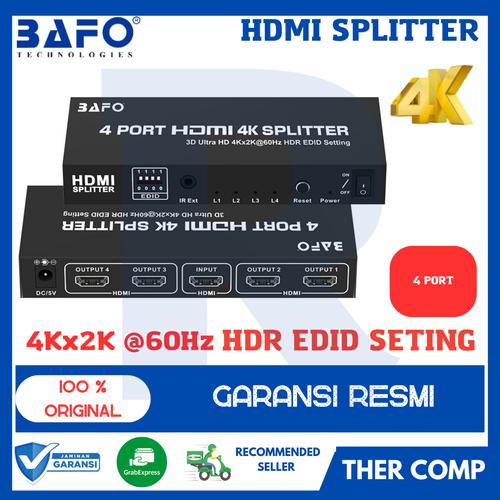Jual HDMI Splitter Bafo 2 port 4 port 8 port Original BAFO Spliter ...