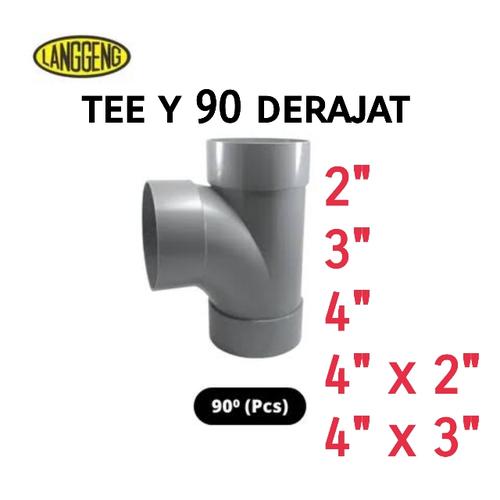 Jual Tee y 2 3 4 inch D LANGGENG Large radius tee 90 derajat TY Tee way ...