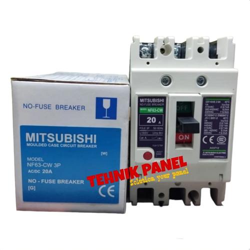 Jual MCCB 3P 20A MITSUBISHI NF63 - CW - NF63-CW 63A - Jakarta Pusat - TEHNIK PANELL | Tokopedia