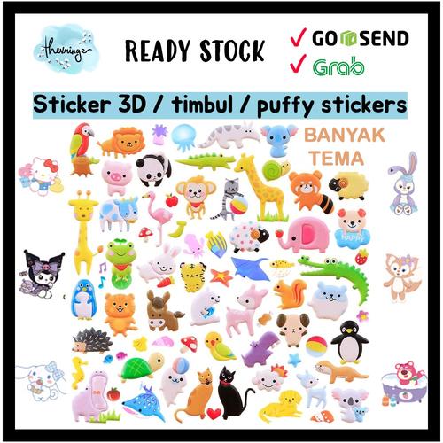 Jual MURAH 3D STICKER PUFFY STIKER TIMBUL ANAK REWARD STICKER ...