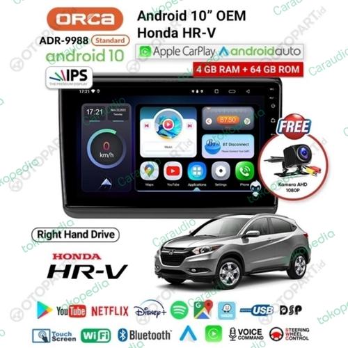 Jual Head Unit Android HRV 10 inch RAM 4/128 GB ANDROID ORCA NFC HONDA ...