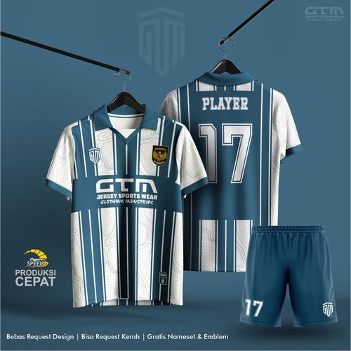 Jual JERSEY BOLA FUTSAL GREEN SEA KERAH RETRO01 ~ FREE CUSTOM DESIGN ...