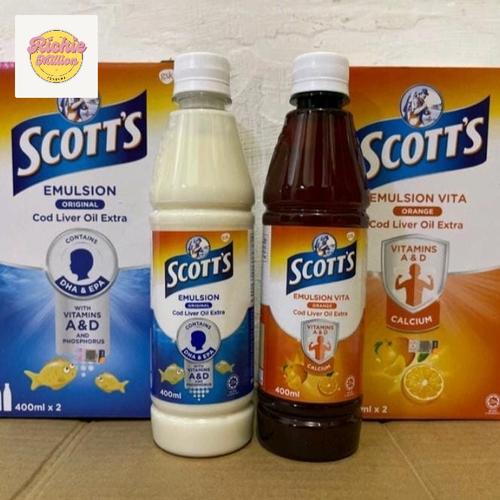Jual Scott emulsion / scott's emulsion malaysia original / orange 400 ...