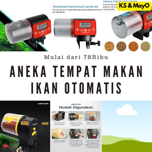 Jual Food Auto Feed / Pemberi makan ikan otomatis - 200 ml - Type 1 ...