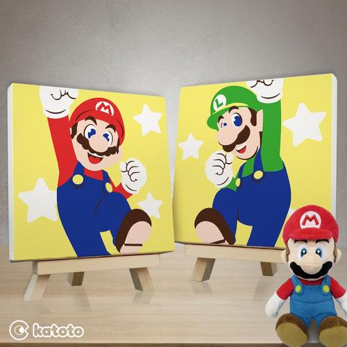 Jual PAINT BY NUMBERS MARIO VIDEO GAME PAINTING KIT BY NUMBER KANVAS ...