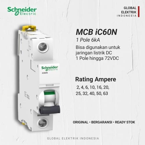 Jual Miniature Circuit Breaker MCB iC60N 1P 16A AC & DC A9F74116 SCHNEIDER - Jakarta Barat ...
