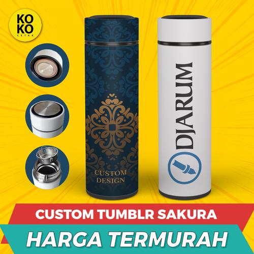Jual CUSTOM TUMBLER TERMOS SAKURA MURAH SOVENIR / PROMOSI UV PRINT - TKC 01 - Tulisan Only ...