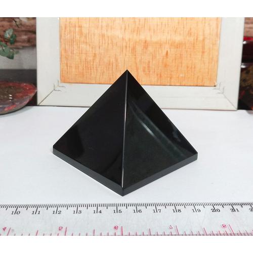 Jual Natural Pyramid Black Obsidian 7 cm (harga per pcs) - Jakarta ...