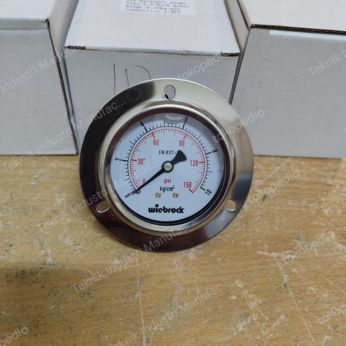 Jual Manometer Pressure Gauge Stainless Payung 21/2" inch/150 psi/ 10 ...
