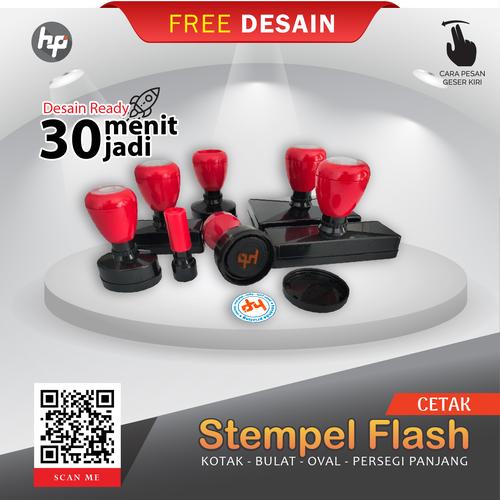 Promo Stempel Flash Otomatis Warna | Free Desain | Pengerjaan Cepat ...