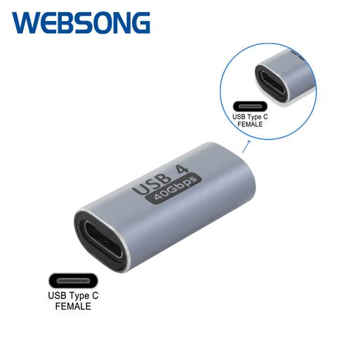 Jual Connector USB Type C Female to USB Type C Female USB 4 40Gbps ...