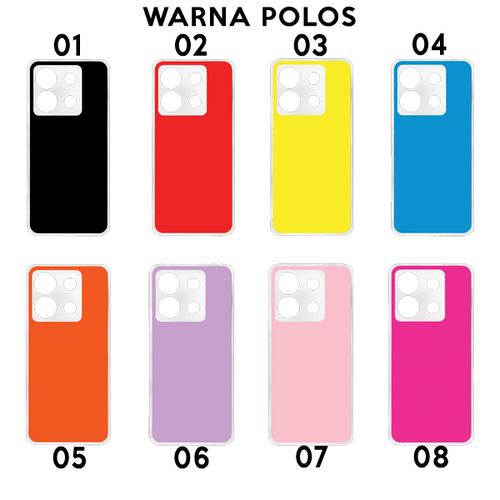 Jual Case Casing Xiaomi Redmi Note 13 Pro 4G 5G Warna Merah Kuning Pink ...