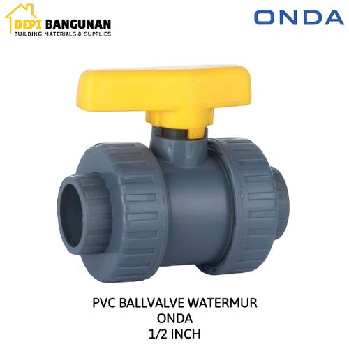 Jual Onda Ballvalve Watermur PVC BVWM 1/2 inch Stopkran Watermoor ...