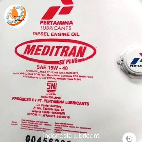 Jual Pertamina Meditran SX PLUS SAE 15W - 40 Diesel Engine Oil 💯Ori 200 ...