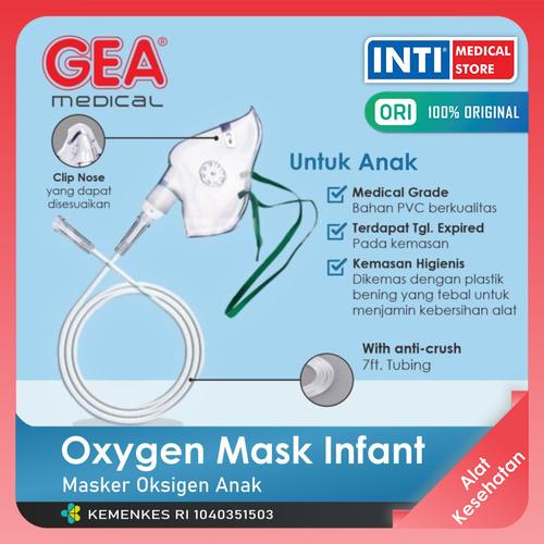 Jual GEA Medical | Oxygen Mask Child (with tubing) | Masker Oksigen ...