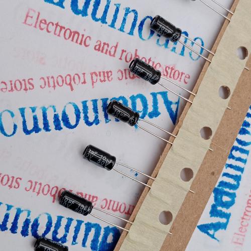 Jual CAPASITOR 10UF 50V KAPASITOR ELCO CAPACITOR 10 MIKRO 50VOLT ...