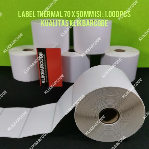 Jual KERTAS STIKER UKURAN 70 X 50 THERMAL - KERTAS LABEL 70X50 1000 ...