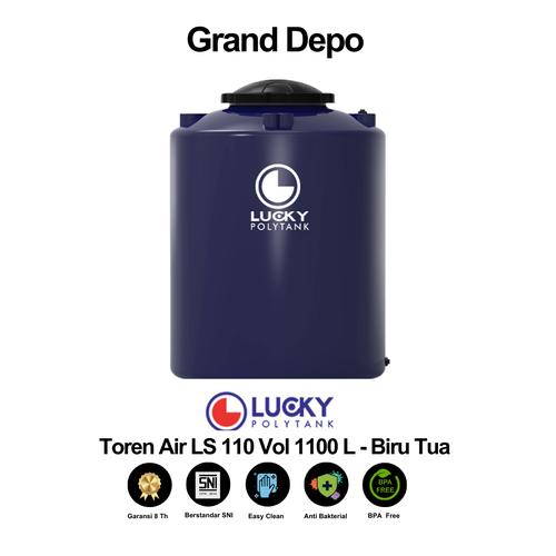 Jual Toren Air 1100 Liter LS 110 Biru Tua Lucky Polytank - Kota ...