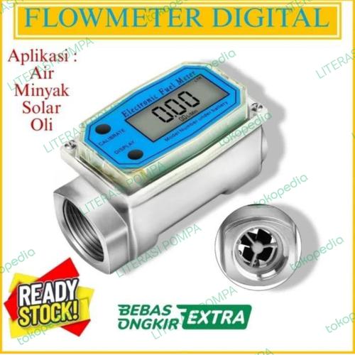 Jual Flow meter Solar 1,5inch Flow meter solar Electronic Digital 1,5 ...