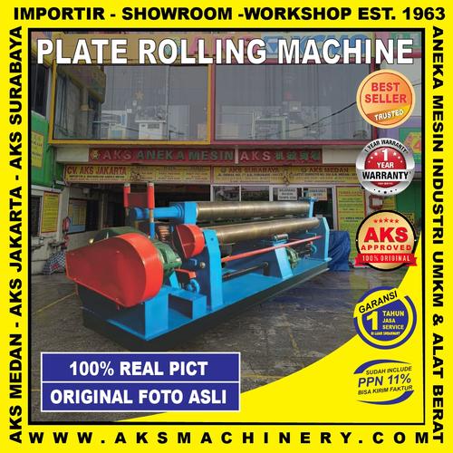 Jual Mesin Roll Plat Besi / Stainless 30mm x 2500mm Heavy Duty AKS ...