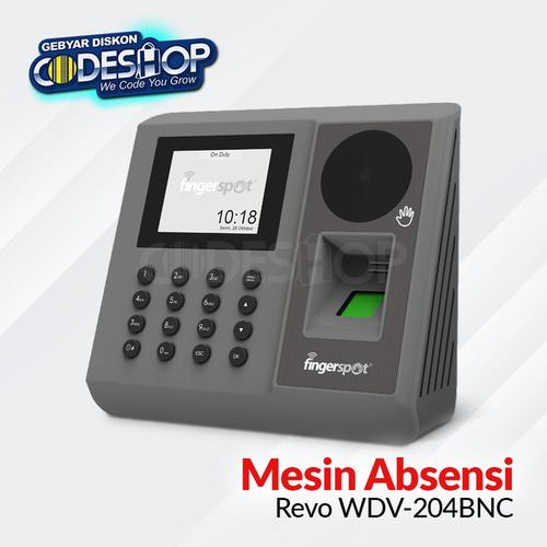 Jual Mesin Absensi Fingerspot Revo WDV-204 BNC Fingerprint Scan Palm ...