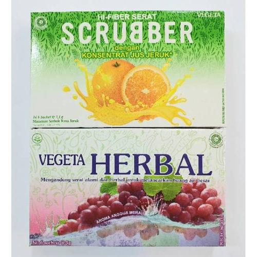 Jual Vegeta HERBAL dan Vegeta SCRUBBER BOX isi 6 Sachet - VEGETA SCRUB ...
