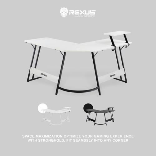 Promo Gaming Desk REXUS Stronghold v.2 RXD-230 with Monitor Stand Space ...