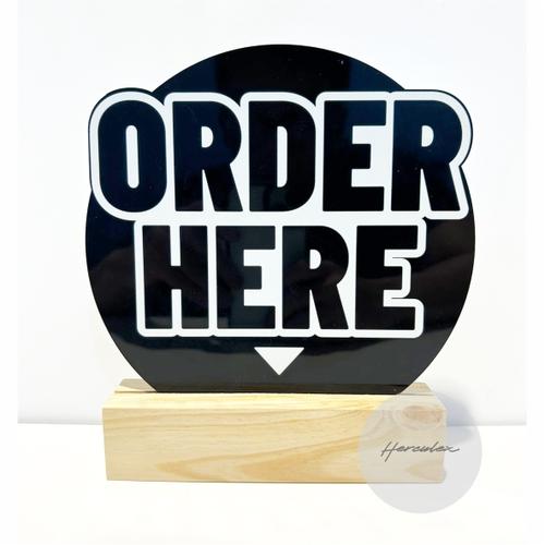 Jual Sign order here / sign akrilik order here / sign bayar disini ...