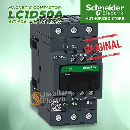 Jual Kontaktor / Contactor Schneider LC1D50AM7 220V AC Coil - Jakarta ...