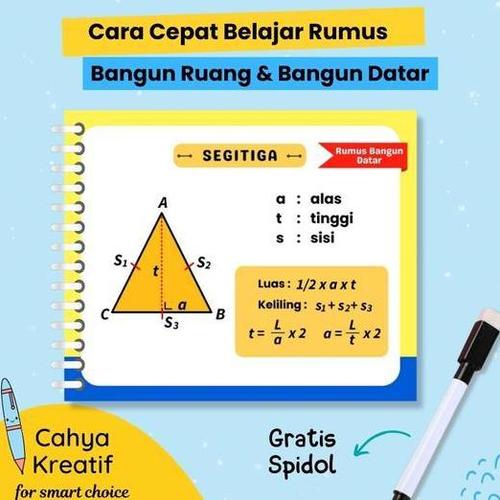 Jual Cahya Kreatif Buku Rumus Bangun Ruang dan Bangun Datar Buku ...