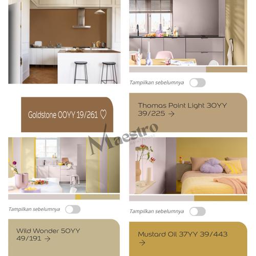 Jual Cat Tembok DULUX COLOR OF THE YEAR 2024 Sweet Embrace - Uplifting Col2 - Uplifting Col 2 ...