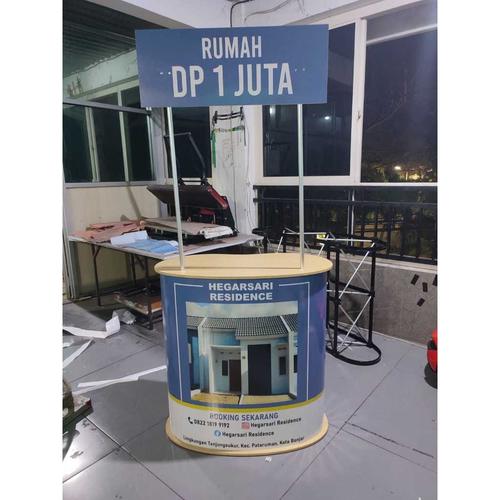 Jual Meja Polycounter Curve With Header Custom Desain Bebas/Pop Up ...