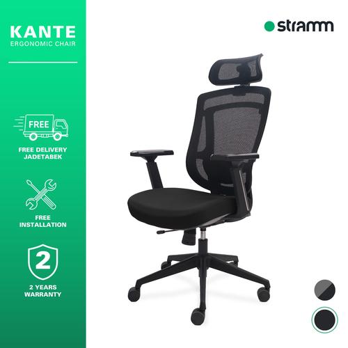 Promo Kursi Kantor Ergonomis Stramm Kante I - Black on Black Cicil 0% ...