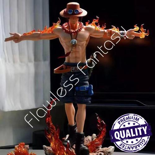 Jual One Piece Portgas D Ace Fire Gun Battle Walking Pose Statue Figure ...
