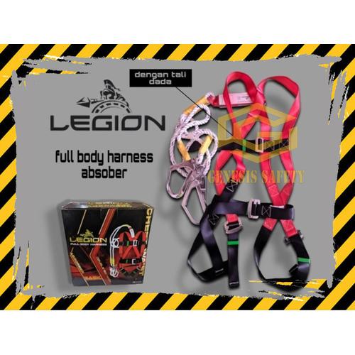 Jual Full Body Harness legion Absorber Double Lanyard Big Hook Safety Belt - No Tali Dada - Kota ...