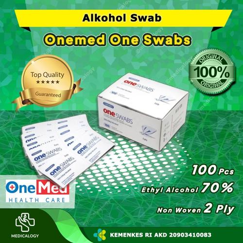 Jual Tissue Alkohol Alcohol Onemed Swab Kapas Alkohol One Swabs ...