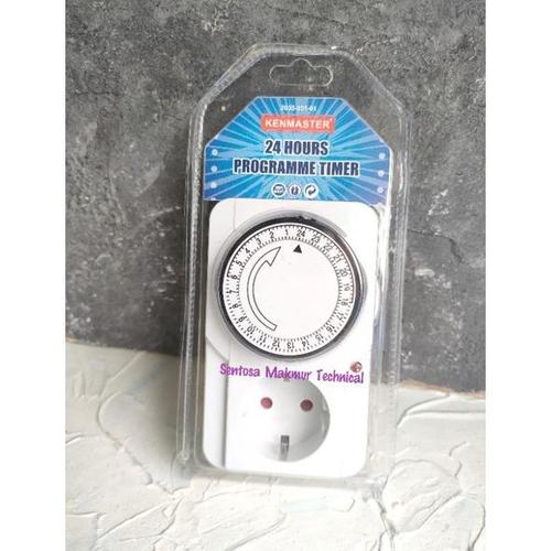 Jual ORIGINAL KENMASTER Stop Kontak Timer Waktu Listrik Manual Analog ...