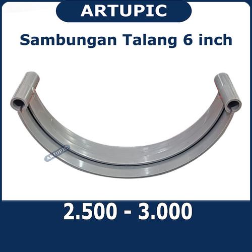 Jual Sambungan Talang 6 Inch Setengah Lingkaran Soket Talang Pakan Ayam ...