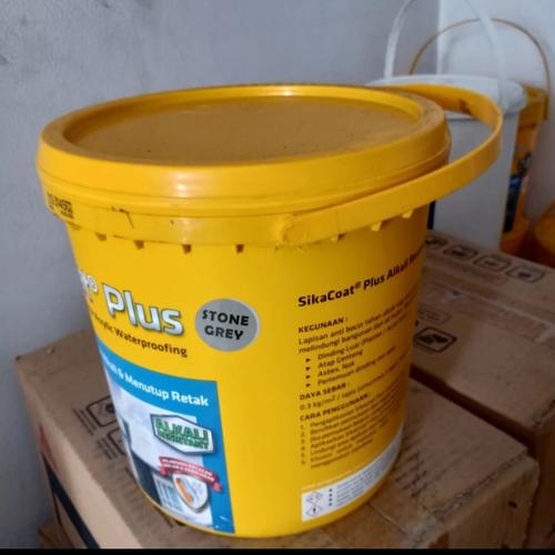 Jual SikaCoat plus 4.kg pelapis anti bocor serbaguna ( warna Stone Grey ...