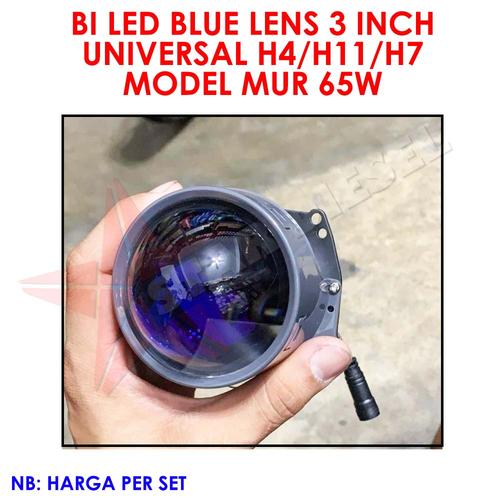 Jual BLUE LENS UNIVERSAL H4 H11 H7 65W HI LOW PROJIE BI LED TERBARU ...