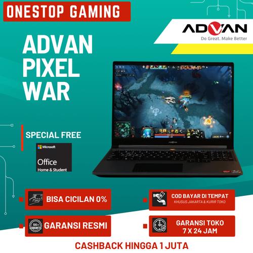 Promo ADVAN Laptop Pixel War Ryzen 5 6600H 16GB Radeon 660M W11 Pixel ...