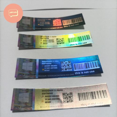 Jual Stiker Laptop Komputer Hologram COA WINDOWS 11 (FAKE LICENSE) 2024 ...