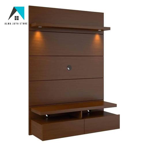 Jual backdrop tv kayu mahoni perhutani/terima pakai HPL - Kota ...