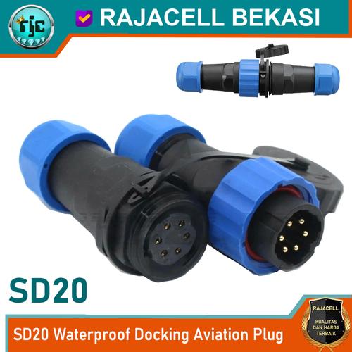 Jual SD20 Waterproof Socket Aviation Male Plug +Female Plug DOCKING 2P ...