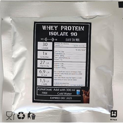 Jual Whey Protein Isolate 90 WPI 90 COKLAT Sachet 30 gram - Jakarta ...
