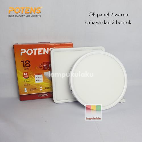 Jual Downlight LED Outbow Potens 18W bulat dan kotak cahaya putih ...