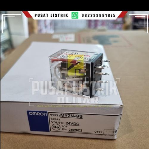 Jual Relay OMRON MY2N coil 24V DC Omron original RELAY OMRON 24V 8 KAKI ...